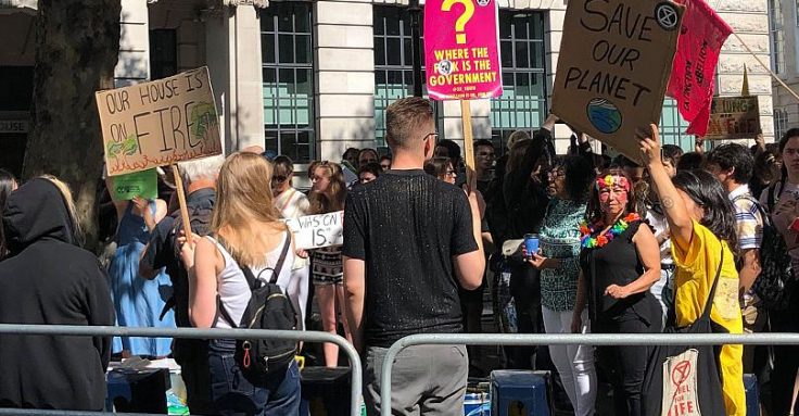 Protest At Brazilian Embassy Over Amazon Rainforest Fires ...