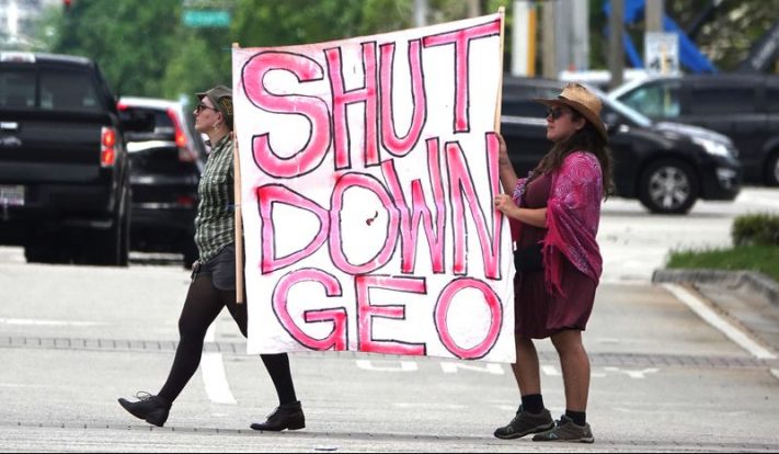 Activists And Protesters Rally At Private Prison Company Geo Group’s ...