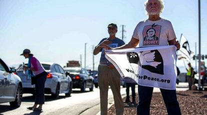 Veterans, Anti-War Activists Protest Proposed Air Force Base Expansion ...