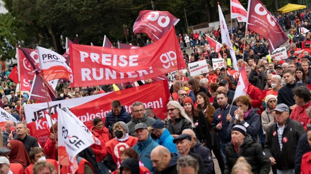 Protests Across Austria Demand Solution To Cost Of Living Crisis ...