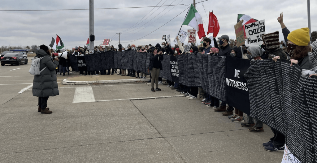 Block The Bombs: Palestine Activists Protest Boeing Facility In ...